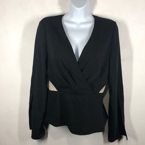 Boston Proper | Tops | Boston Proper Black Blouse Size 4 | Poshmark